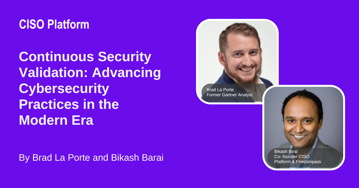 Continuous Security Validation: Advancing Cybersecurity Practices in ... Continuous Security Validation: Advancing Cybersecurity Practices in ...
